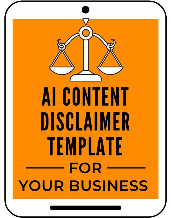 AI Content Disclaimer template