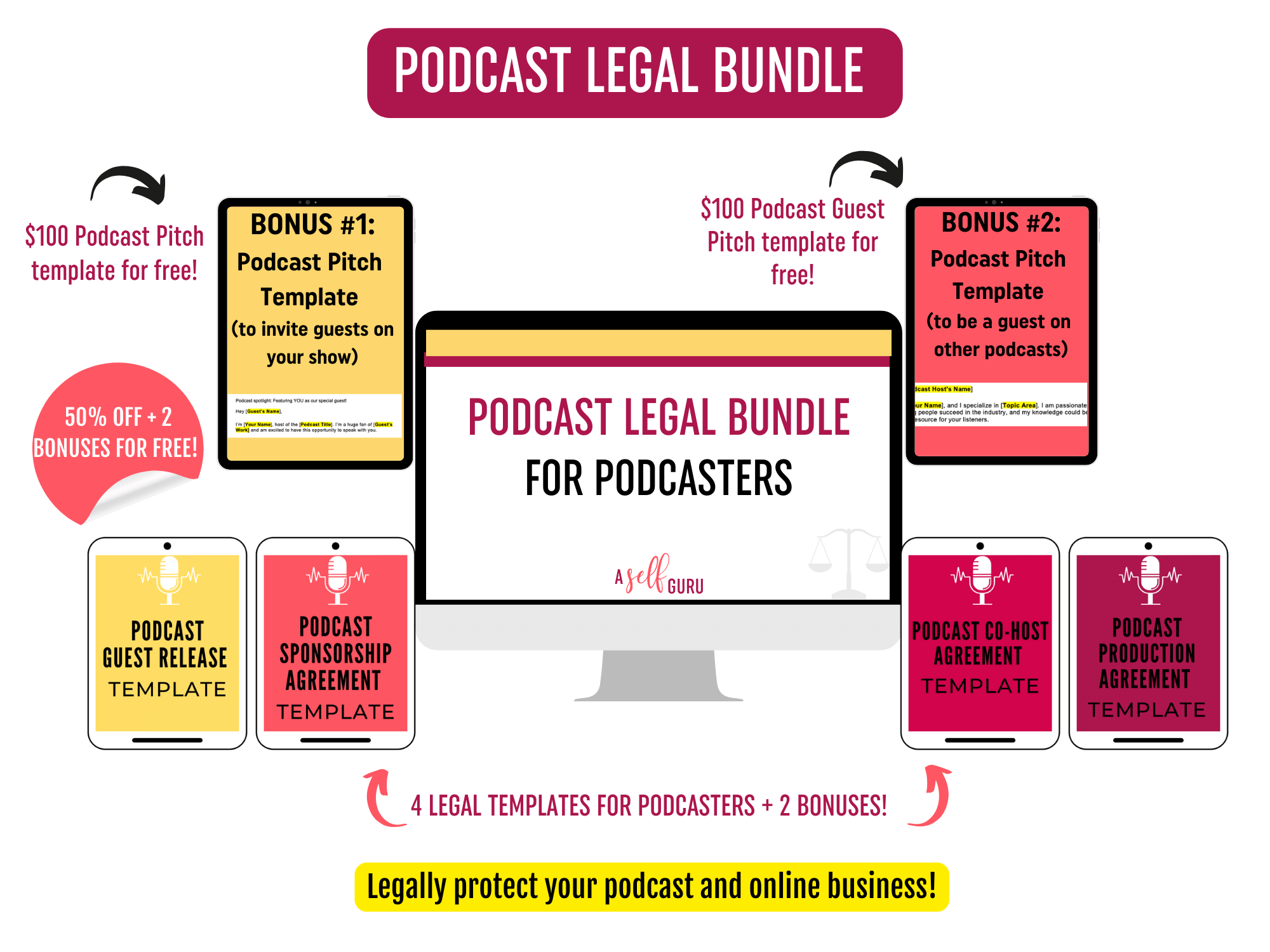 Podcast Legal Bundle - Templates for Podcasters