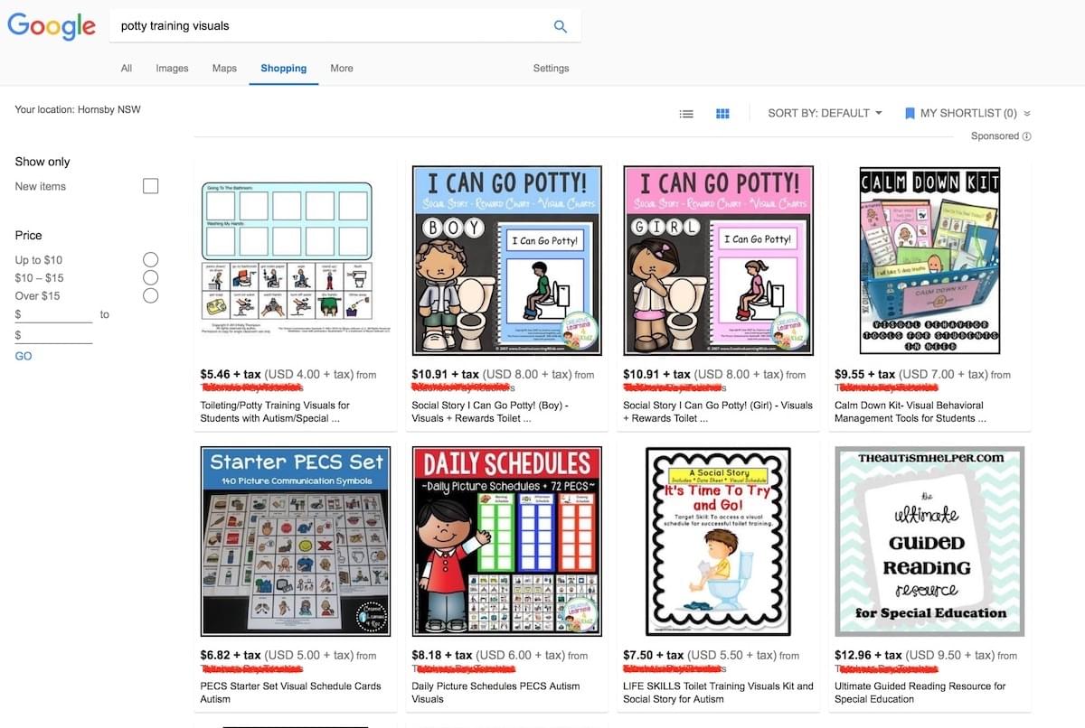 Autism Toilet Training Visuals