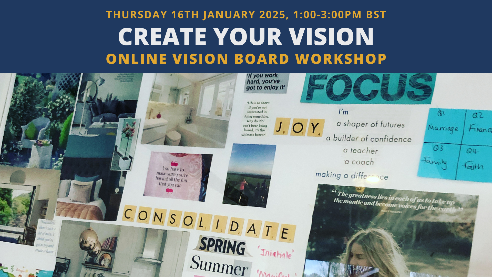 Create Your Vision Workshop 2025