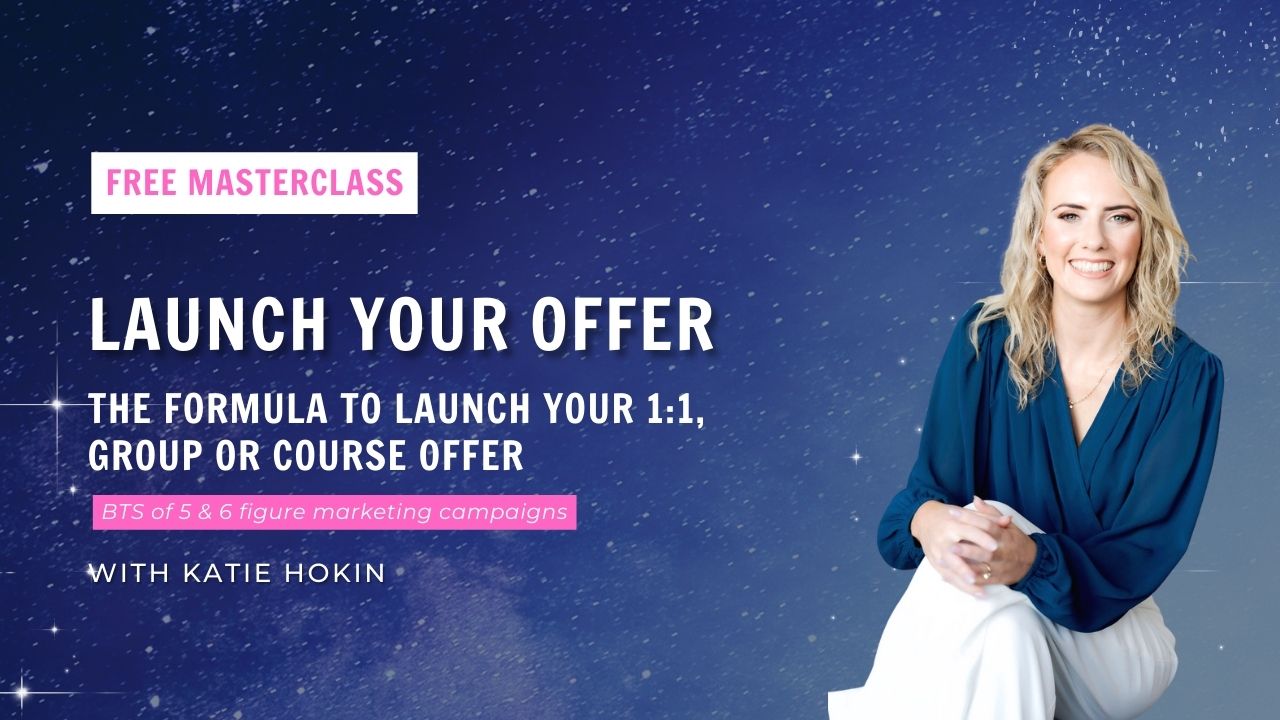 Free Masterclass - Launch Your Offer