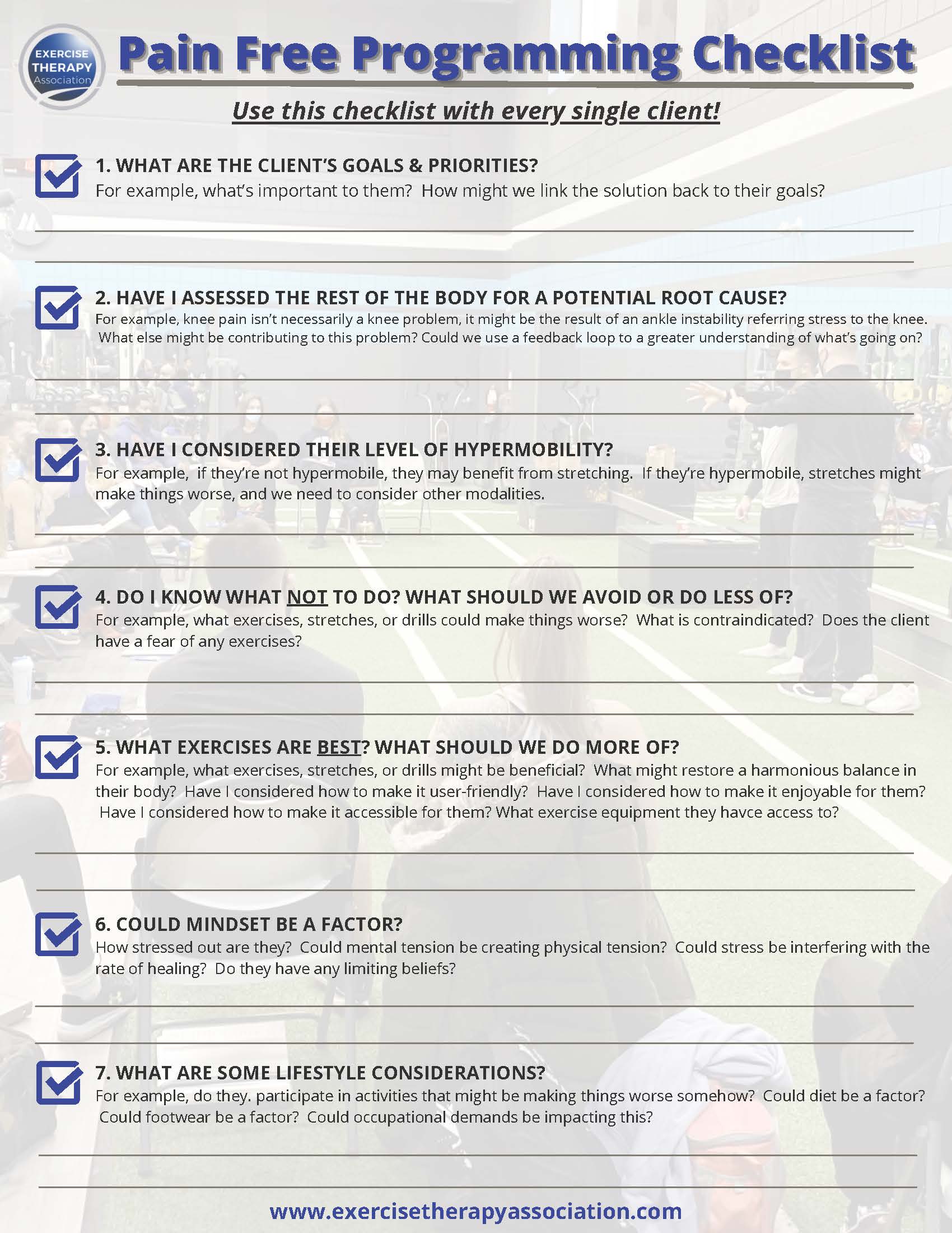Functional Assessment