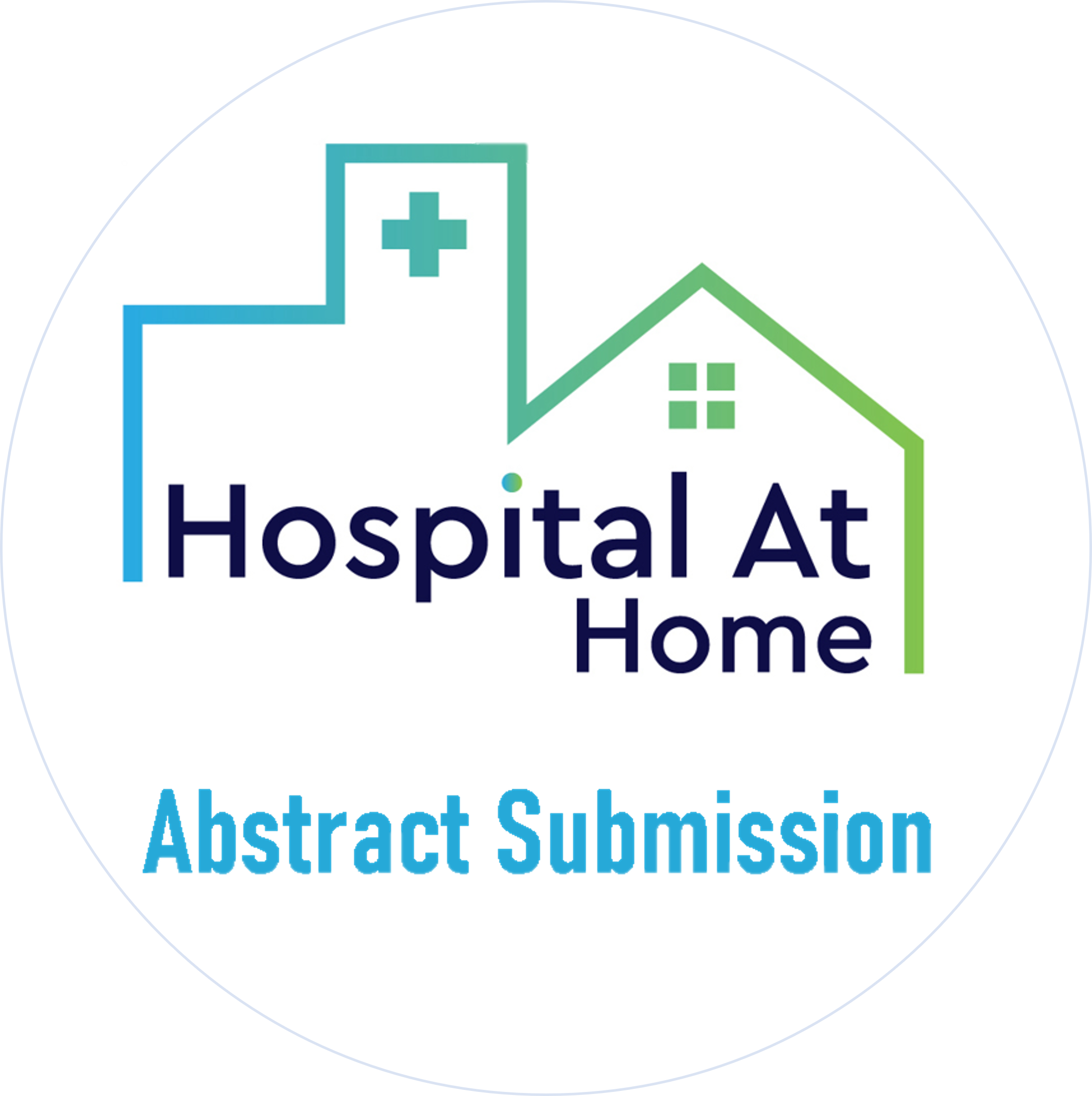 UK Hospital at Home Society logo, with the words 'Abstract Submission ...