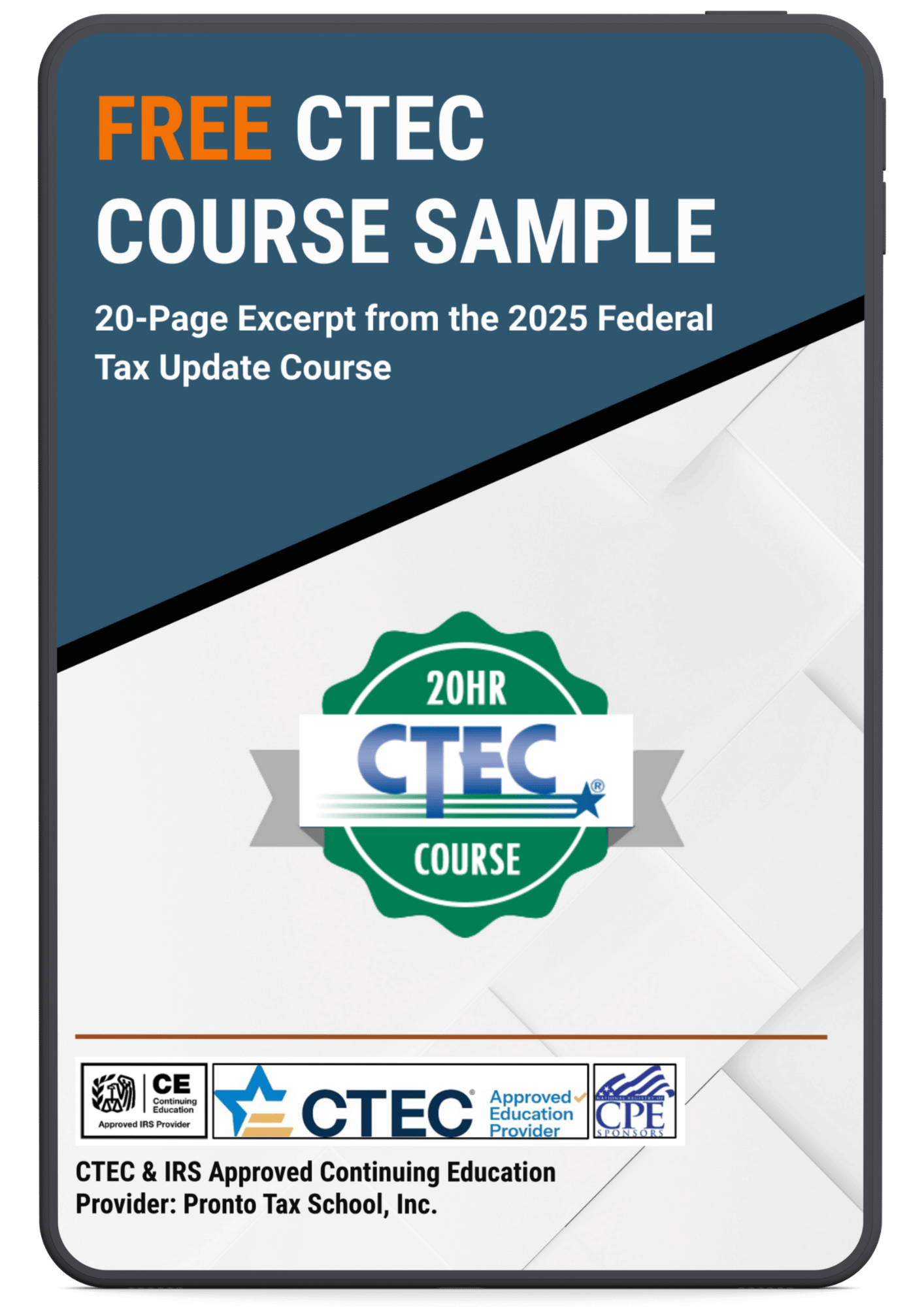 Download the First 20 Pages of CTEC Renewal Course