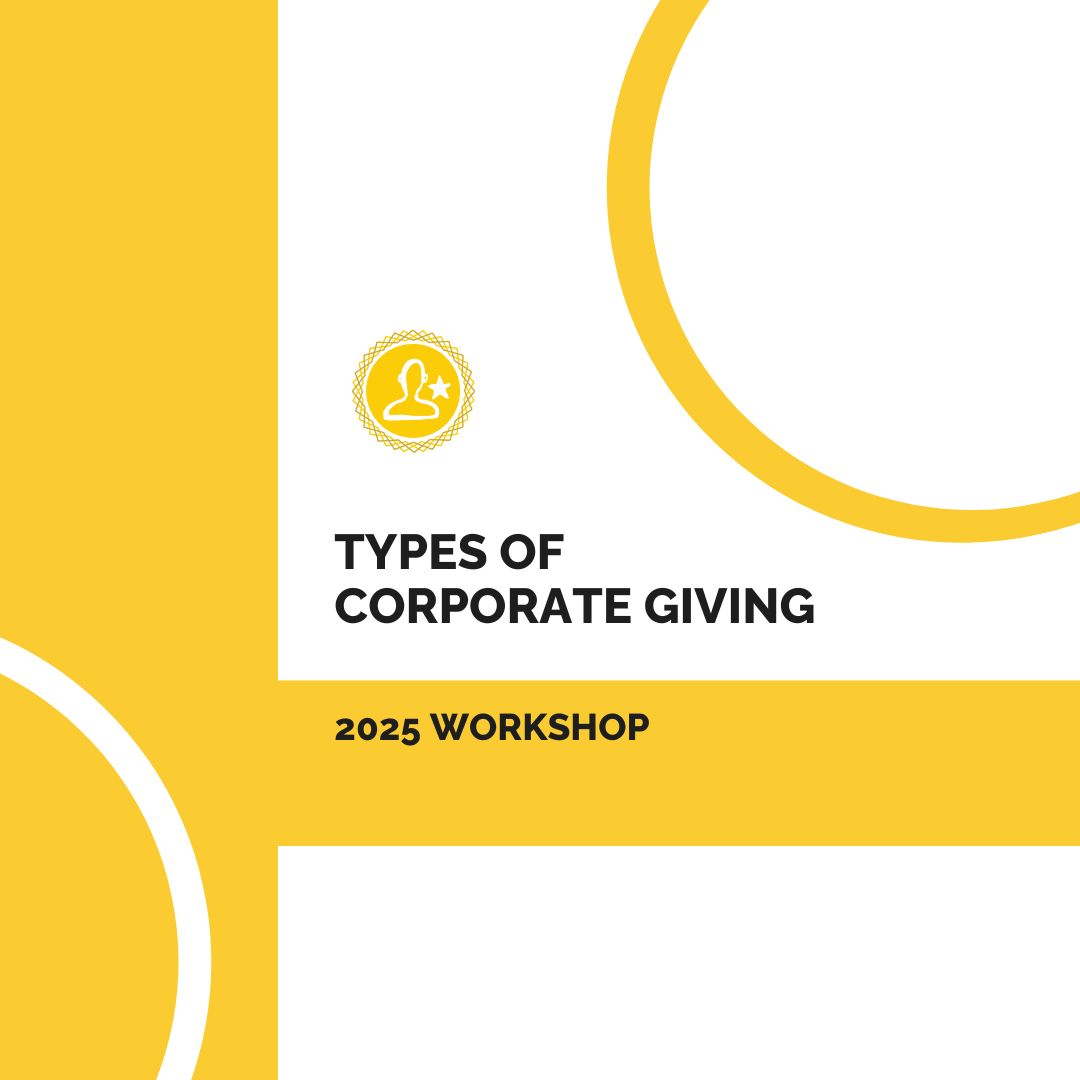 Types of Corporate Giving Workshop
