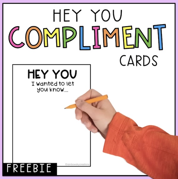 Hey You Compliment Cards