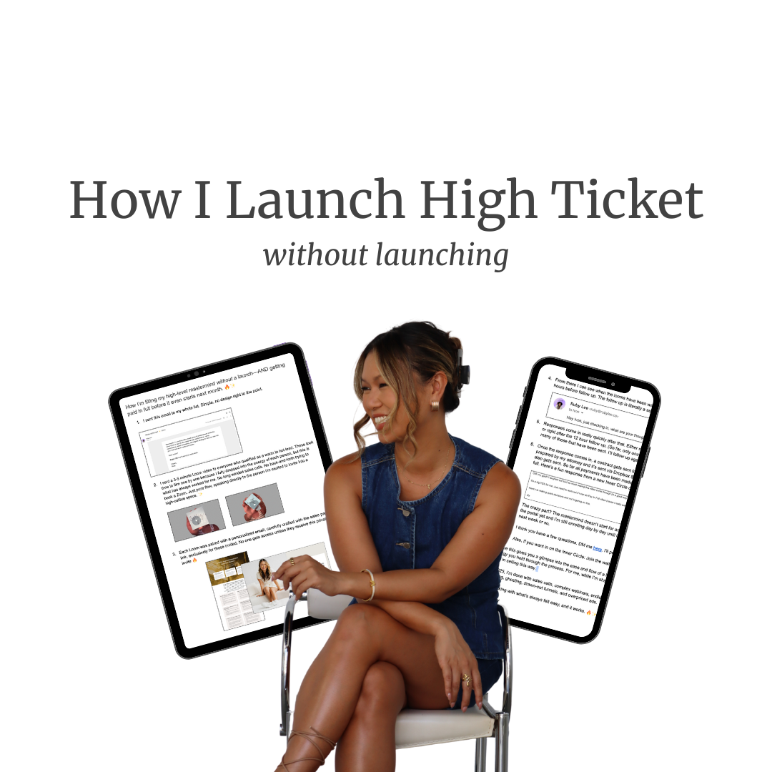 How I Launch High Ticket