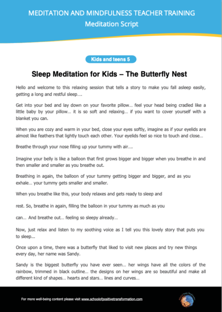 Meditation and Mindfulness Scripts Library